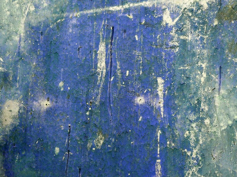 Old Painted Blue Wall Texture Stock Photo - Image of cement, empty ...