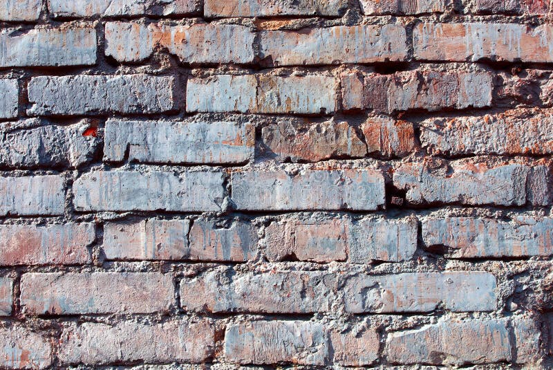 Old painted brick wall stock image. Image of structure - 24095551