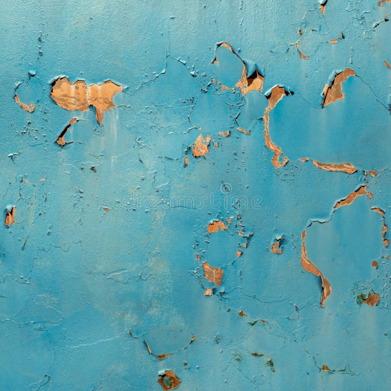Old Painted Metal Texture with Traces of Rust Stock Photo - Image of ...