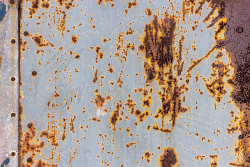 Old Painted Metal Texture with Traces of Rust Stock Image - Image of ...