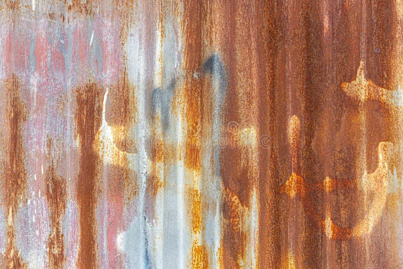 Old Painted Metal Texture with Traces of Rust Stock Photo - Image of ...