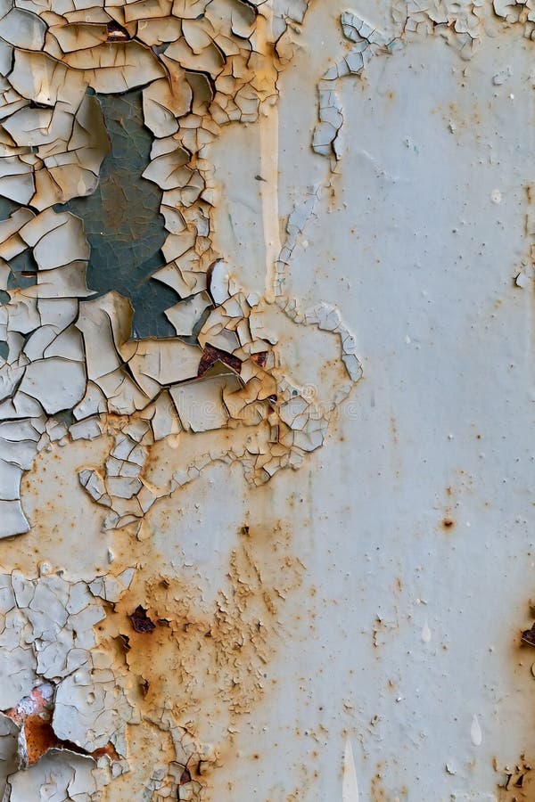Old Painted Metal Texture with Traces of Rust Stock Image - Image of ...