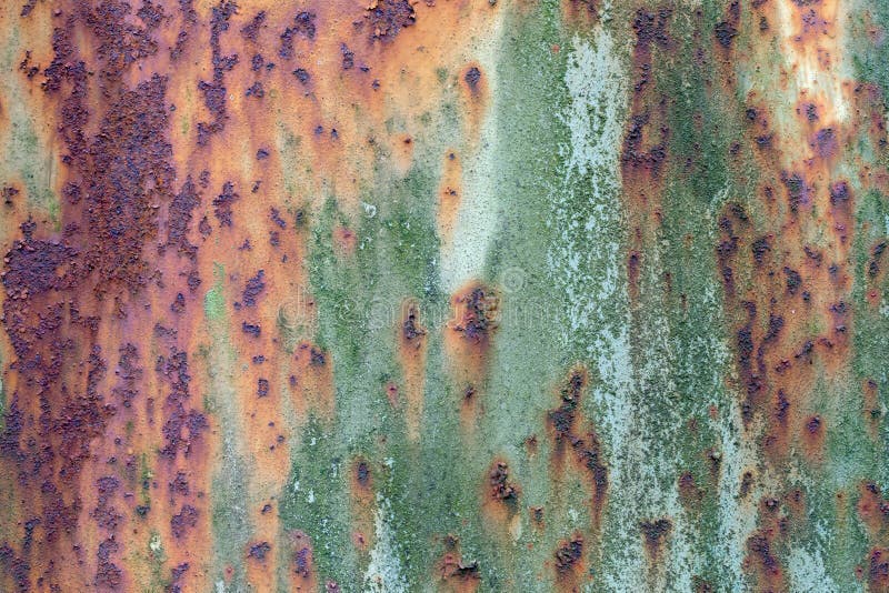 Old Painted Metal Texture with Traces of Rust Stock Image - Image of ...