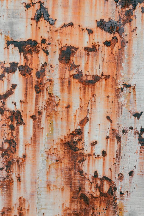 Old Painted Metal Texture with Traces of Rust Stock Image - Image of ...