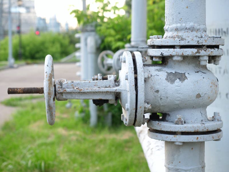 Old but Painted Pressure Control Shutoff Side Locker Valve, Manual ...