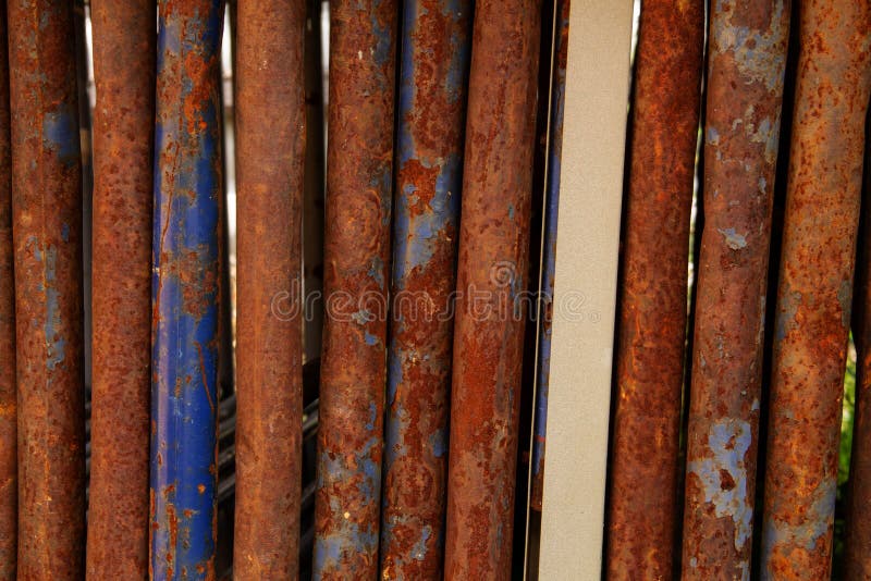 Old painted rusty pipes stock image. Image of decay - 225116411