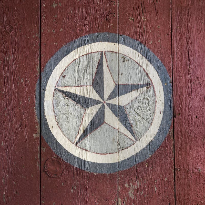 Old Painted Star on a Barn stock photo. Image of star - 94072516