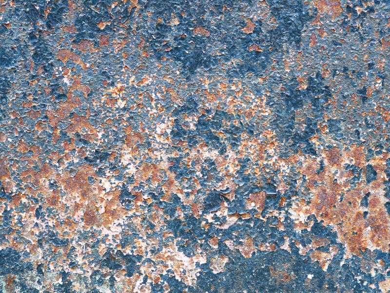 Old Painted Steel Metal with Rust Texture Stock Photo - Image of decor ...