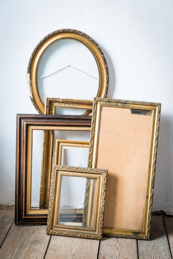 Old paintings frames stock photo. Image of painter, life - 91256800