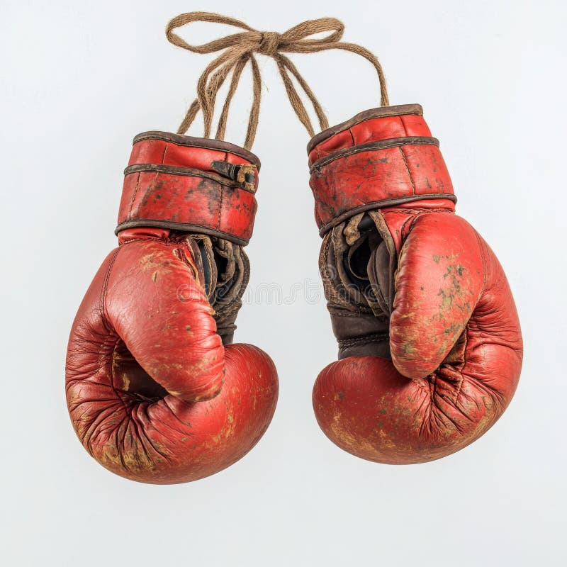 Leather Boxing Gloves on Dark Background Mixed Martial Arts MMA Stock ...