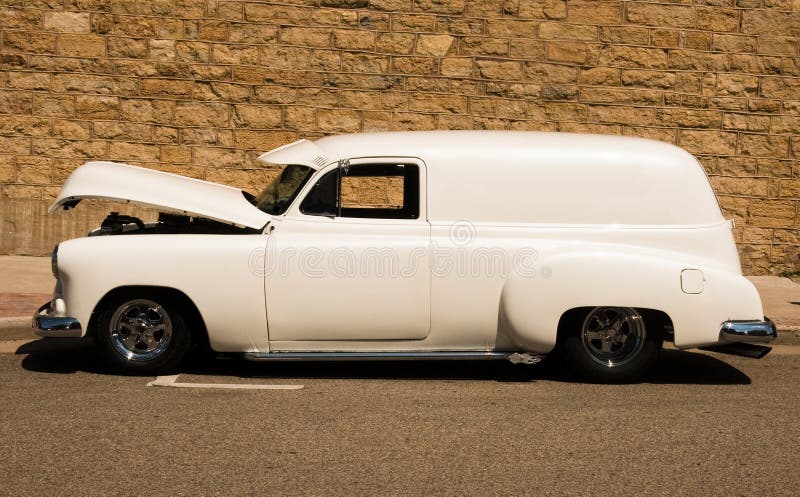 Old panel van stock image. Image of nostalgia, chrome - 20737495