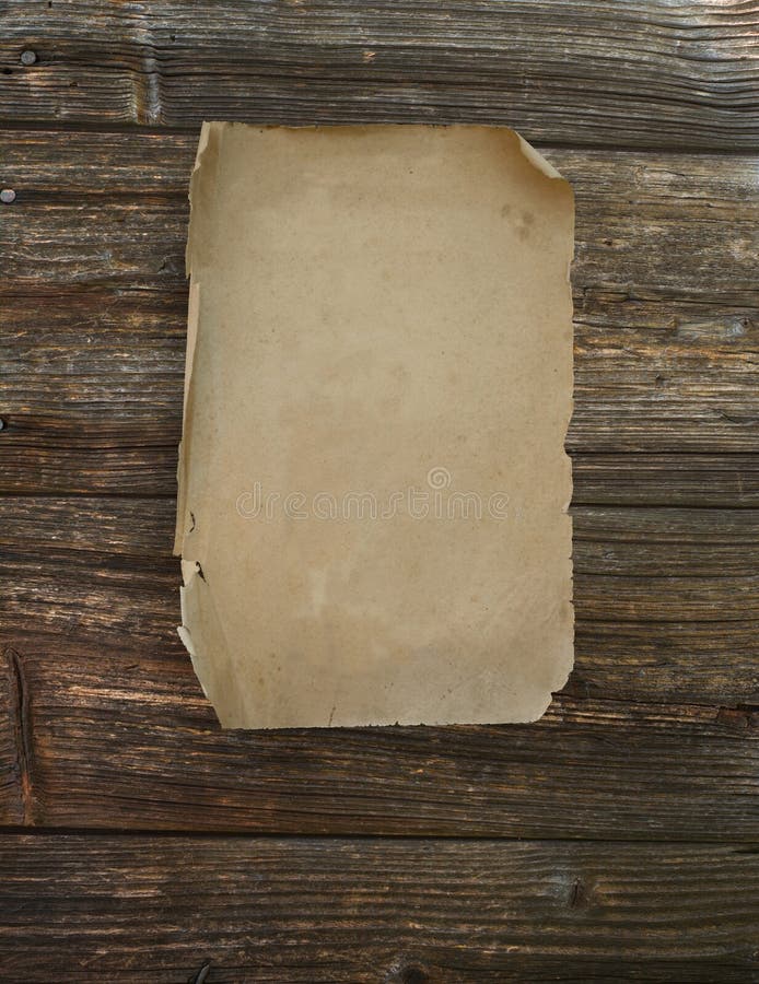 Paper pinned with a knife stock image. Image of pinned - 5339157