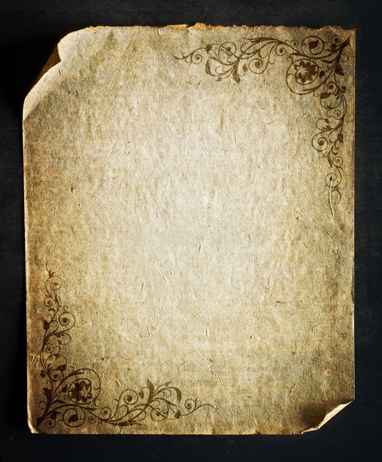 Ancient brown paper stock image. Image of effect, document - 3364723