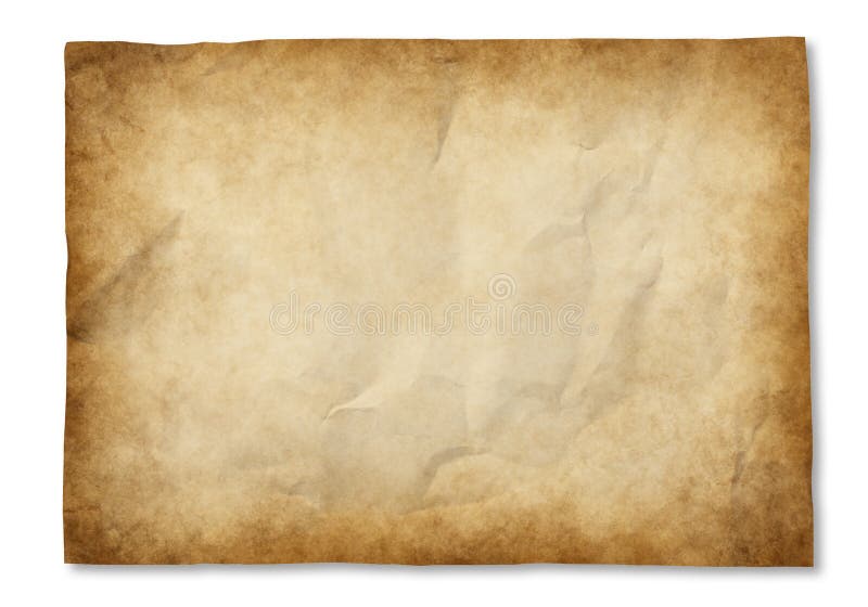 Old Paper Sheet, Vintage Aged Old Paper. Stock Illustration ...