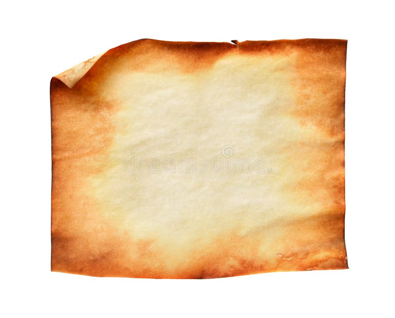 Weathered paper scroll stock photo. Image of stained - 15546604