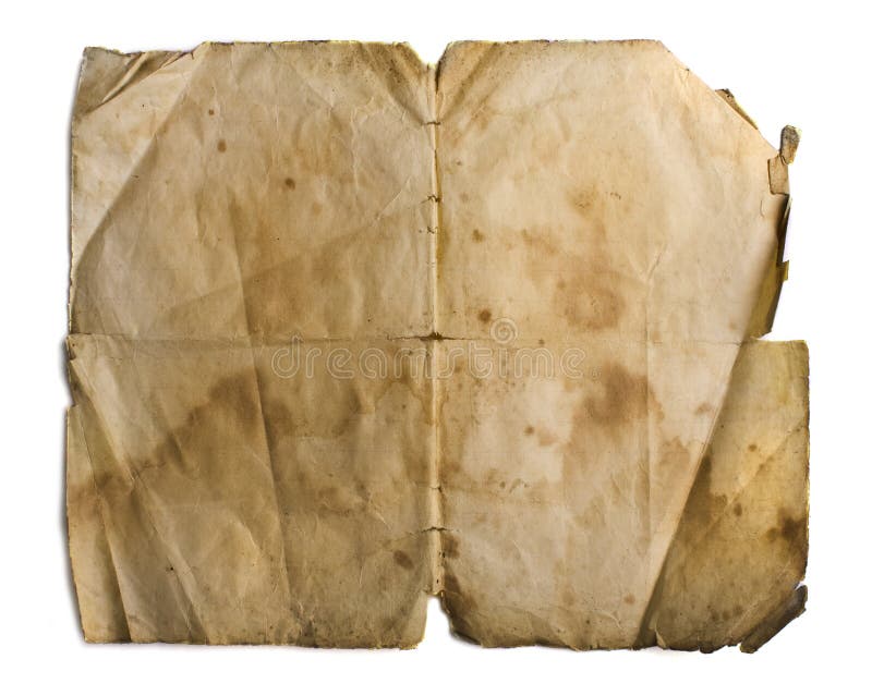 Old paper stock photo. Image of isolated, damaged, letter - 8952838