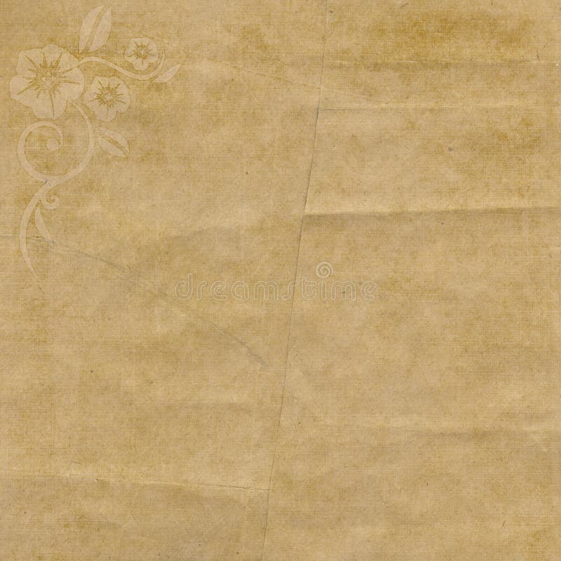 Square Old Paper Frame With Beautiful Edges Stock Illustration ...