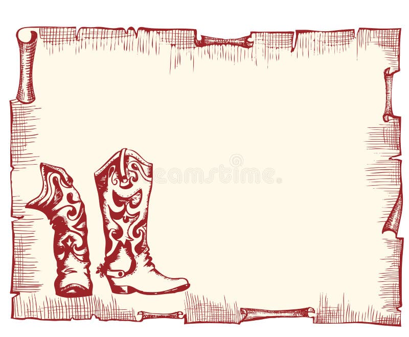 Cowboy Old Paper Background Stock Illustrations – 1,637 Cowboy Old ...