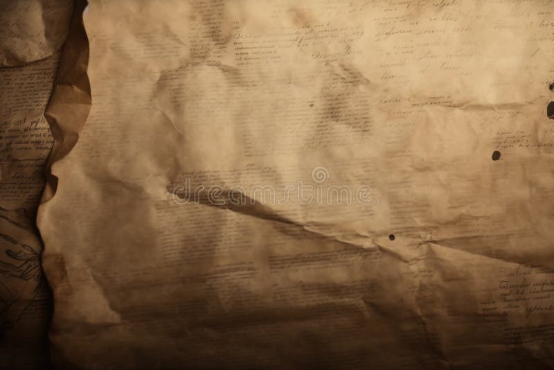 Empty Old Paper Background. Brown Vinage Texture Stock Illustration ...