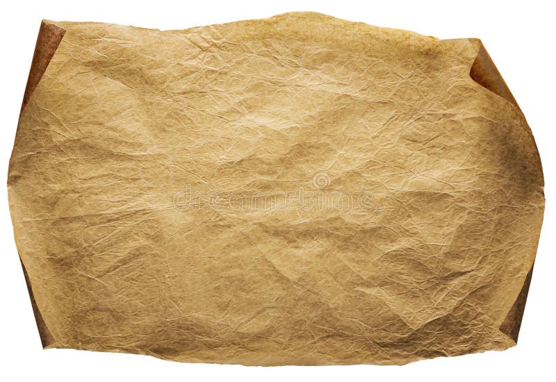 Old Paper Background, Curled Brown Parchment, Ancient Page Stock Photo ...