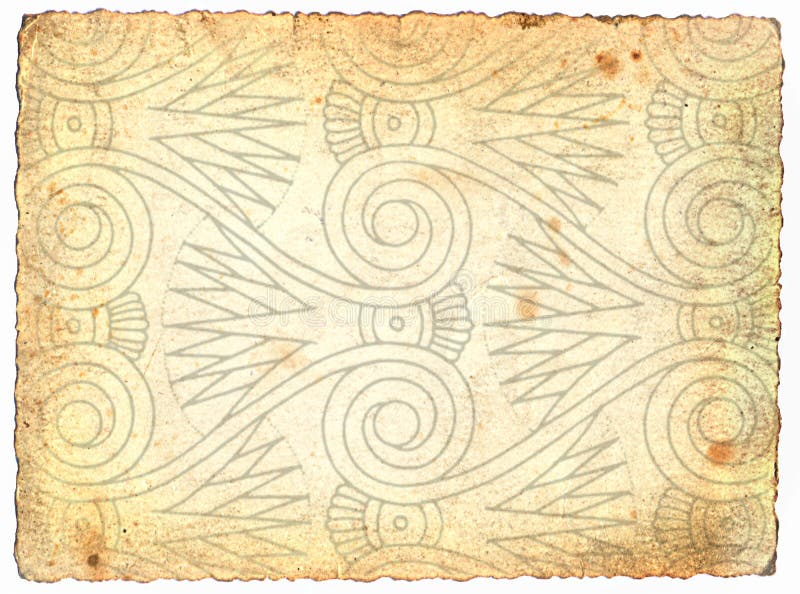 Old Paper Background with Patterns Stock Photo - Image of colored ...