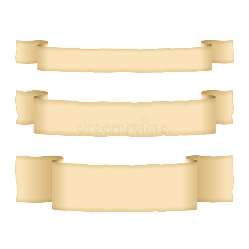 Old Paper Ripped Ribbon Banners Stock Vector - Illustration of ...