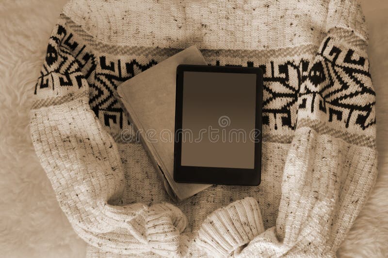 Old Paper Book, Modern Black E-book Reader, Digital Book, Tablet ...
