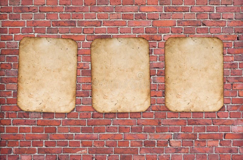 Old paper stock photo. Image of material, bricklayer - 32652744