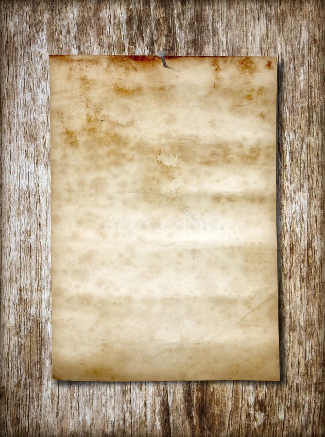 Old Paper on Brown Wood Texture with Natural Patterns Stock Image ...