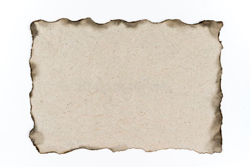 Old Paper with Burned Edges on White Background. Stock Photo - Image of ... Old Paper with Burned Edges on White Background. Stock Photo - Image of ...