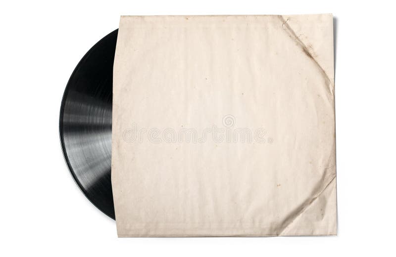 Old Paper Case for Vinyl Record Stock Image - Image of disc, sleeve ...