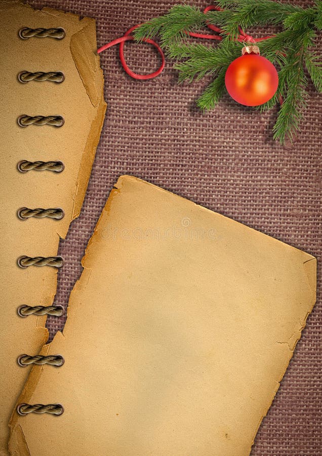 The Sheet of an Old Paper is Attached by Nails Stock Photo - Image of ...