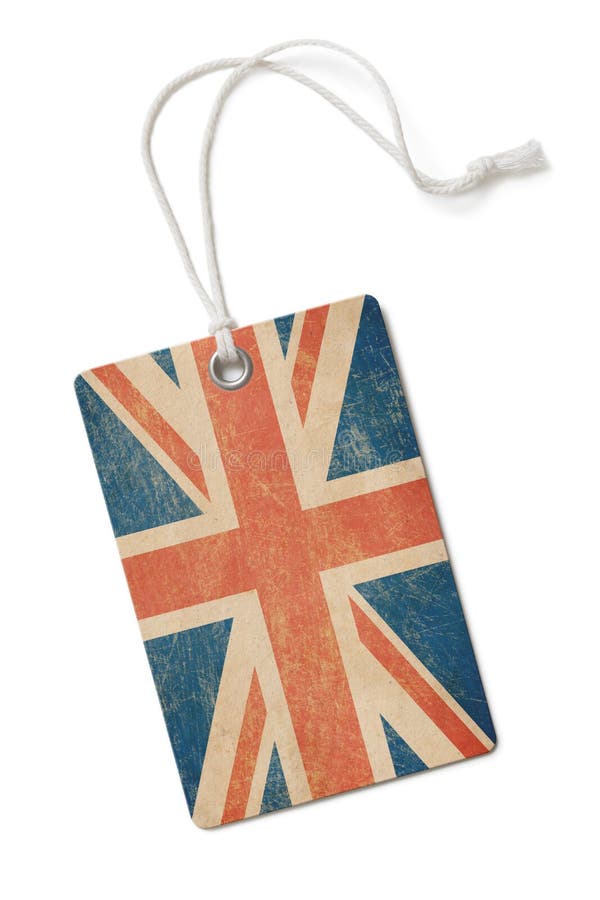 Old Paper Cloth Tag or Label Set Isolated Stock Photo - Image of paper ...