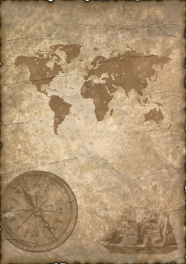 Compass North Old Paper Stock Illustrations – 2,877 Compass North Old ...