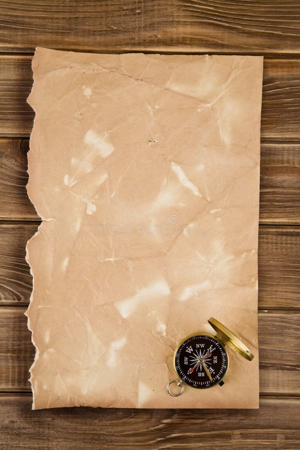 Old paper and a compass stock photo. Image of line, frame - 47506354