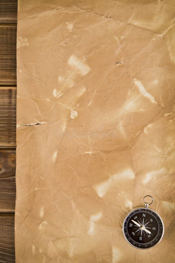 Old paper and a compass stock photo. Image of line, frame - 47506354