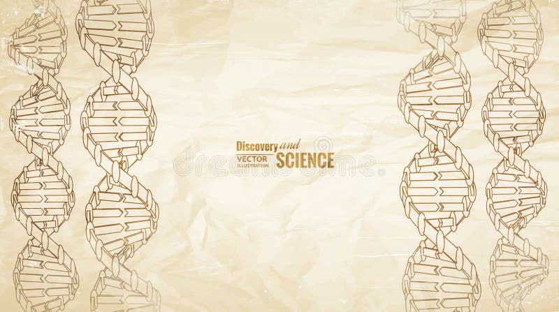 DNA magic figures. stock vector. Illustration of medical - 28790269