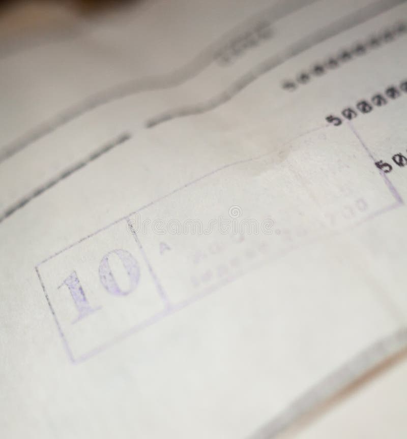 Old Paper Documents. Ink Stamp Stock Image - Image of blank, document ...