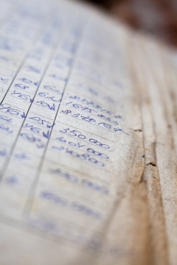 Old Paper Documents in the Archive Stock Image - Image of finance ...