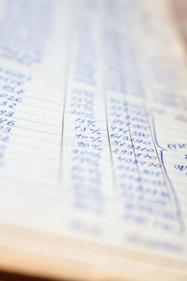 Old Paper Documents in the Archive Stock Image - Image of handwritten ...