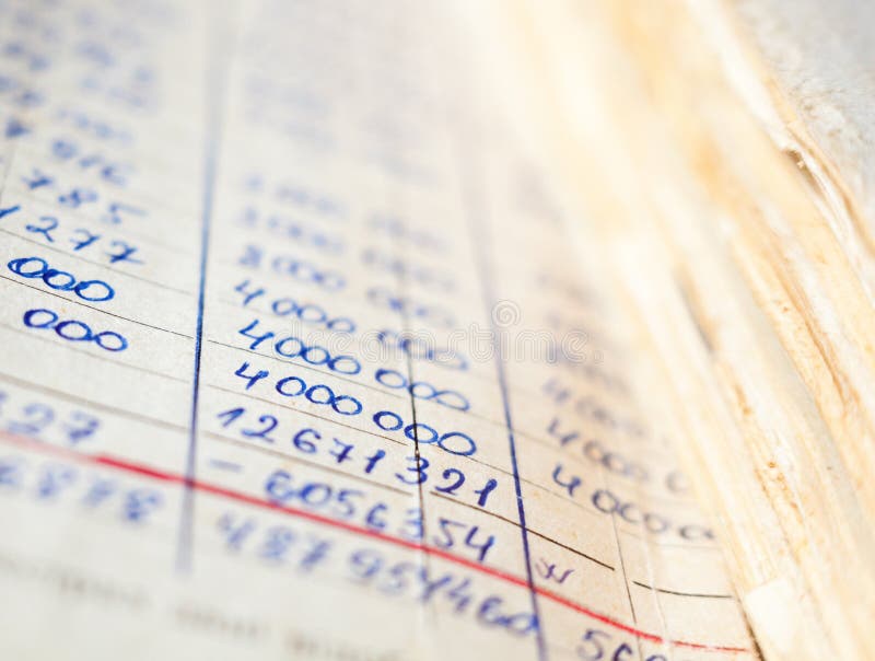 Old Paper Documents in the Archive Stock Photo - Image of book, filing ...