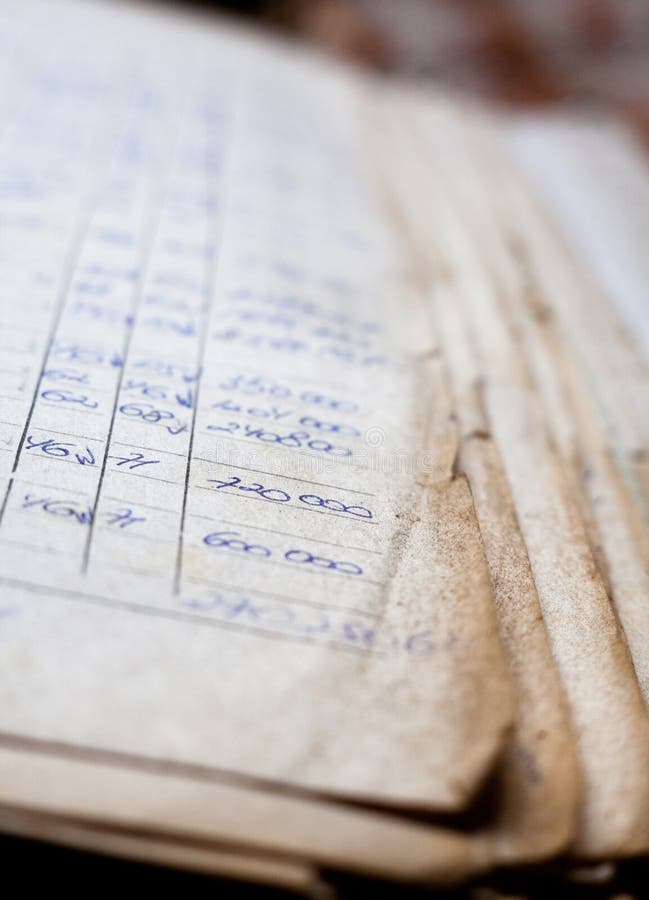 Old Paper Documents in the Archive Stock Photo - Image of depository ...