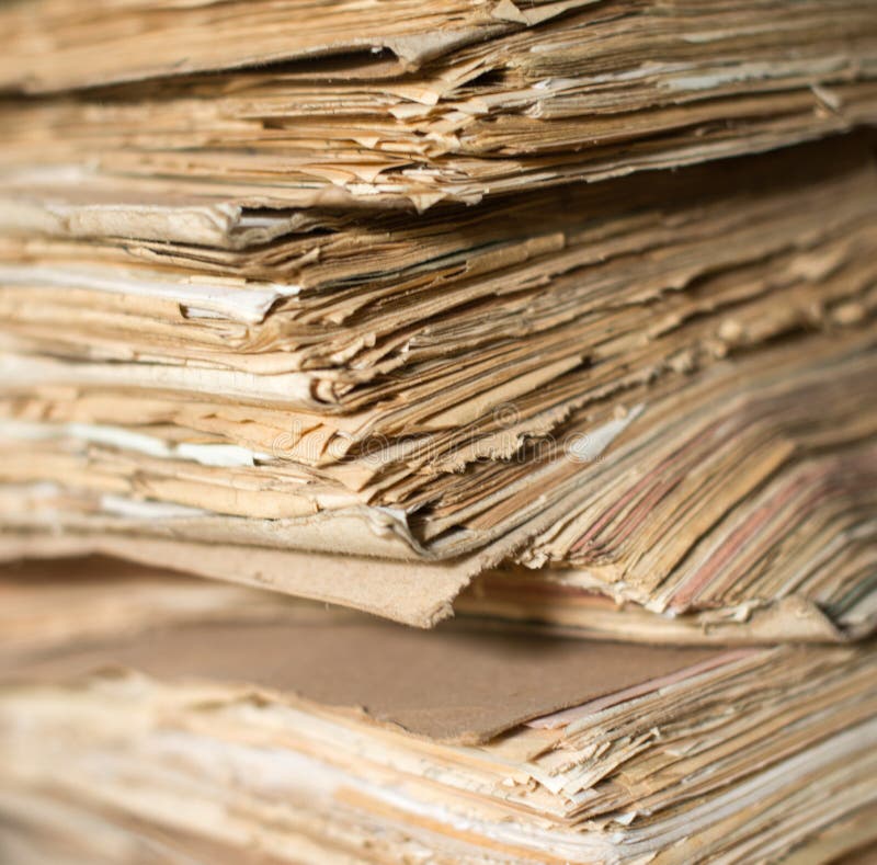 Old Filing Folder Cover With Binding Stitches Stock Photo - Image of ...