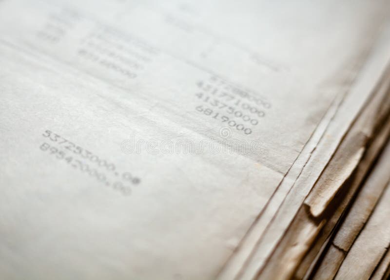 Old paper documents stock image. Image of cash, book - 179528927