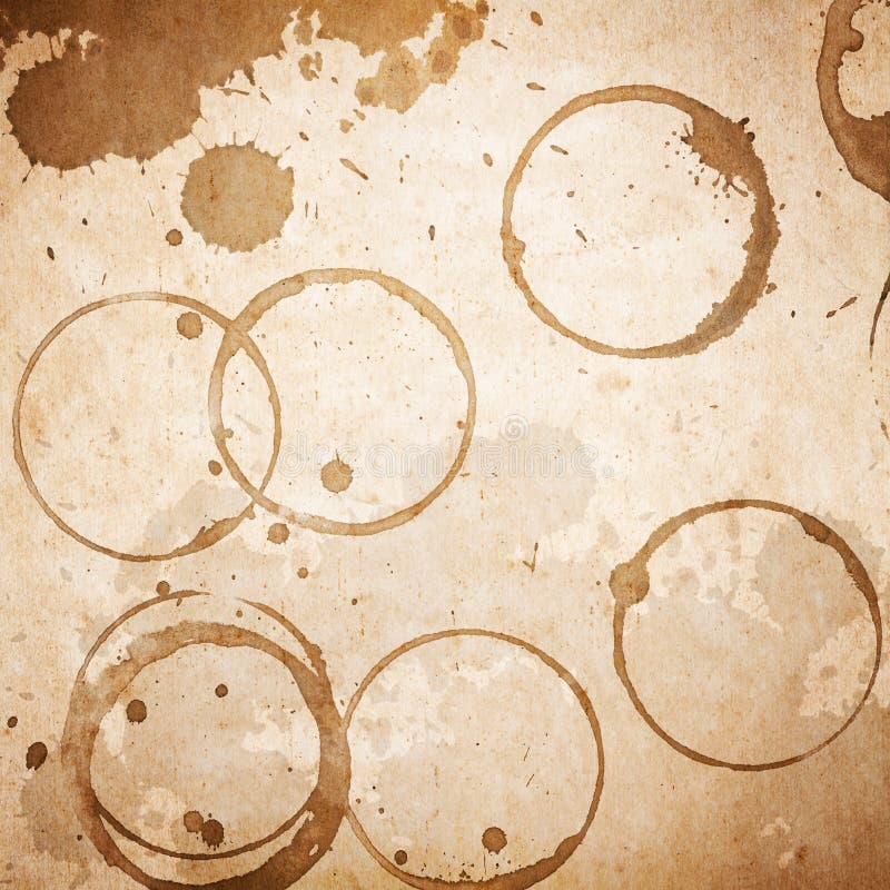 Old Paper with Drops of Coffee Stock Photo - Image of backdrop, drink ...