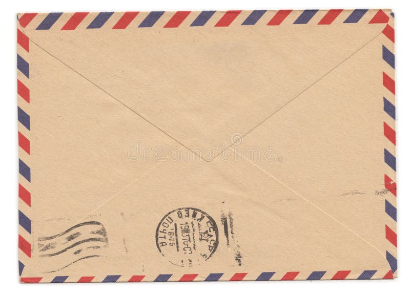 Old Paper Envelope with Meter Stamp Editorial Photography - Image of ...