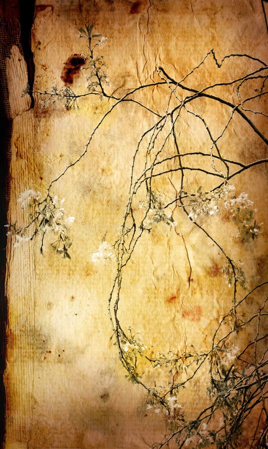 Old paper flower textures stock illustration. Illustration of material ...