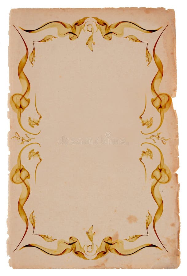 Old paper frame stock photo. Image of divided, cracked - 23630236