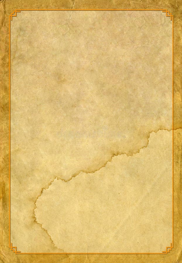 Old paper and frame stock photo. Image of interior, manuscript - 30318180