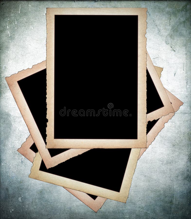 Old Paper Frames with Frayed Edges Stock Illustration - Illustration of ...
